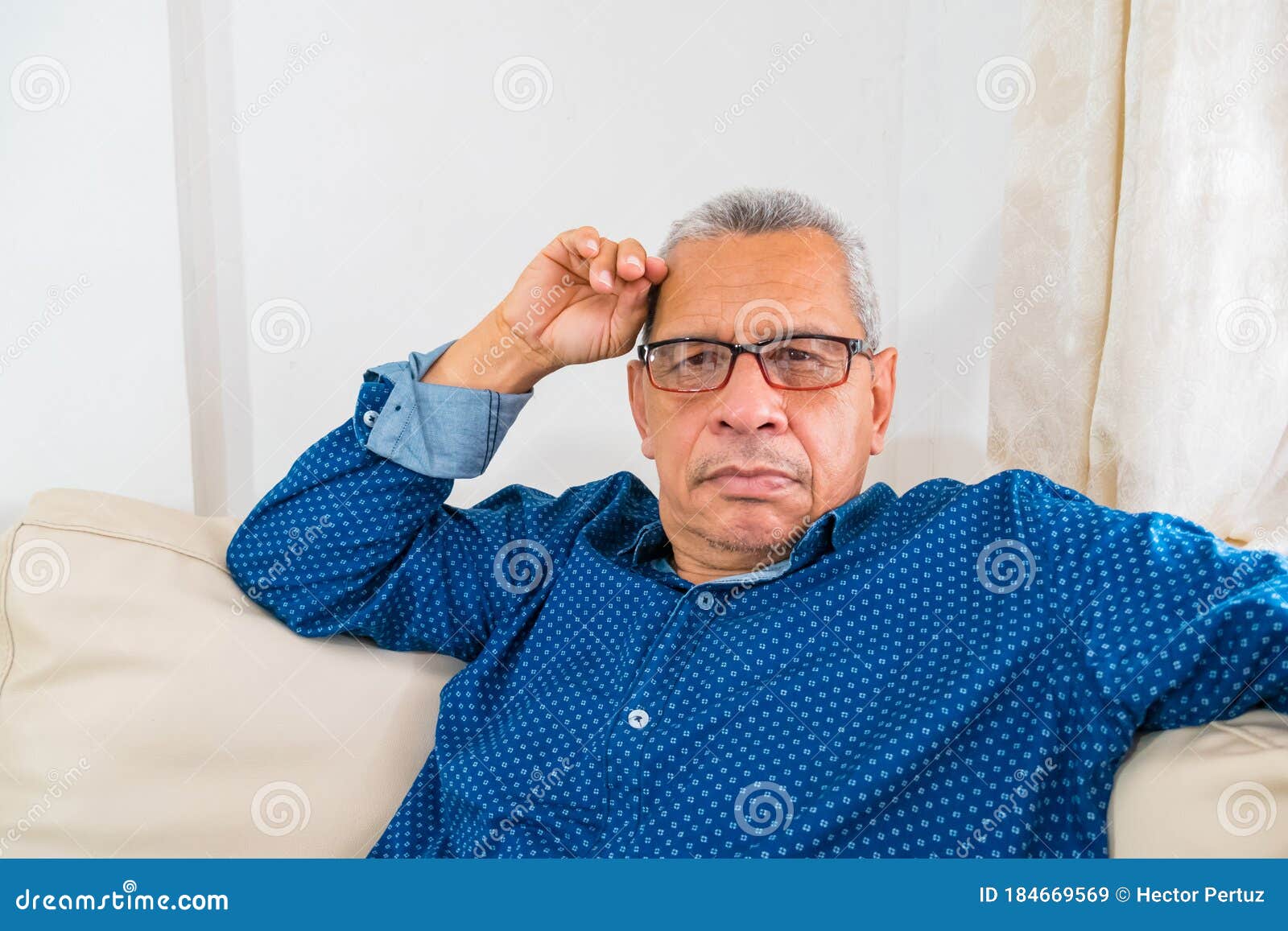 Close-up of a Smart Older Man with Glasses Stock Image - Image of ...