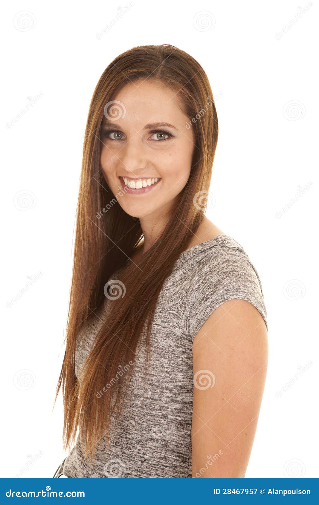 Close up smile gray stock image. Image of people, confident - 28467957