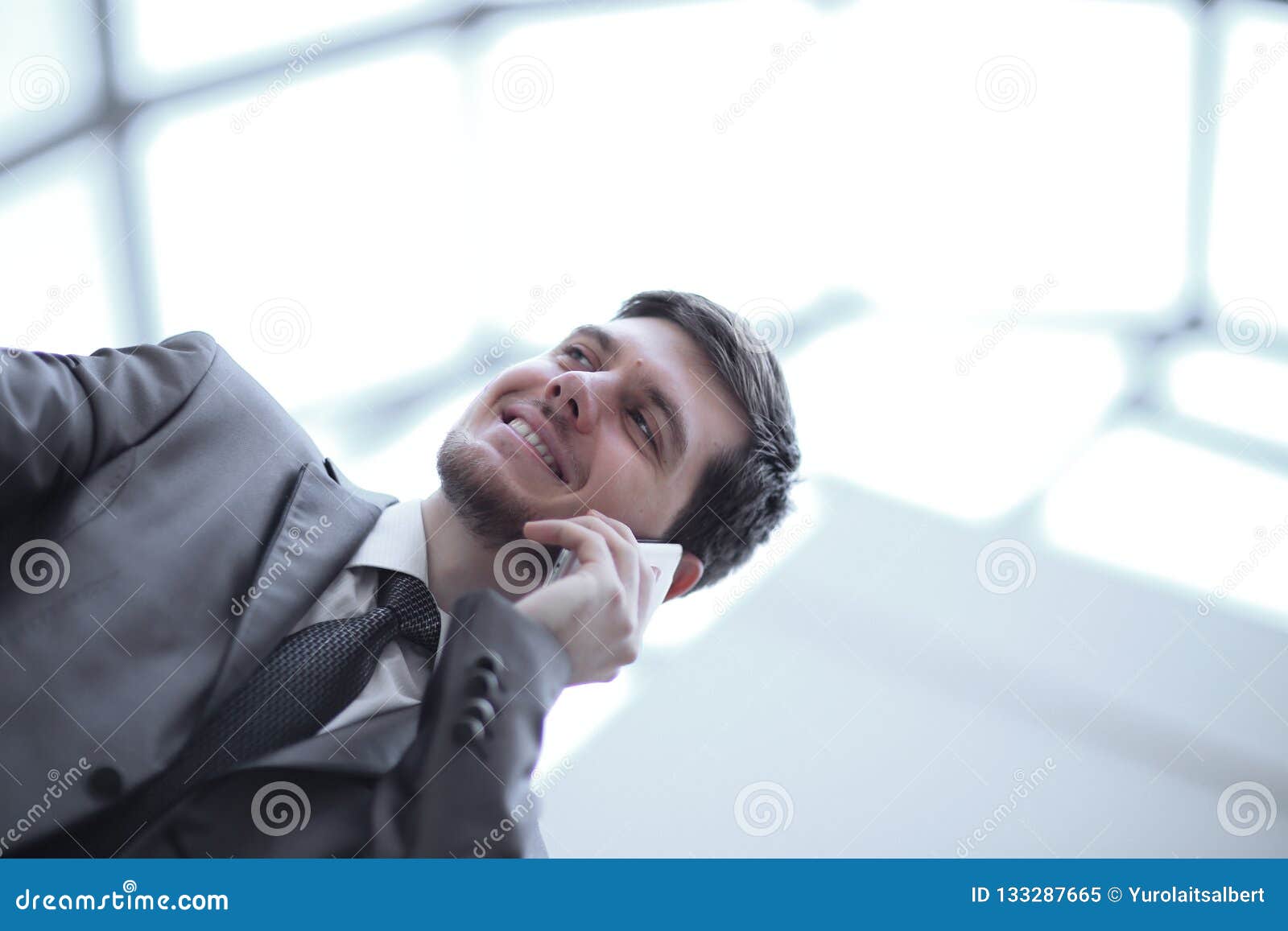 Close Up.smiling Businessman Talking on Mobile Phone Stock Image ... Close Up.smiling Businessman Talking on Mobile Phone Stock Image ...