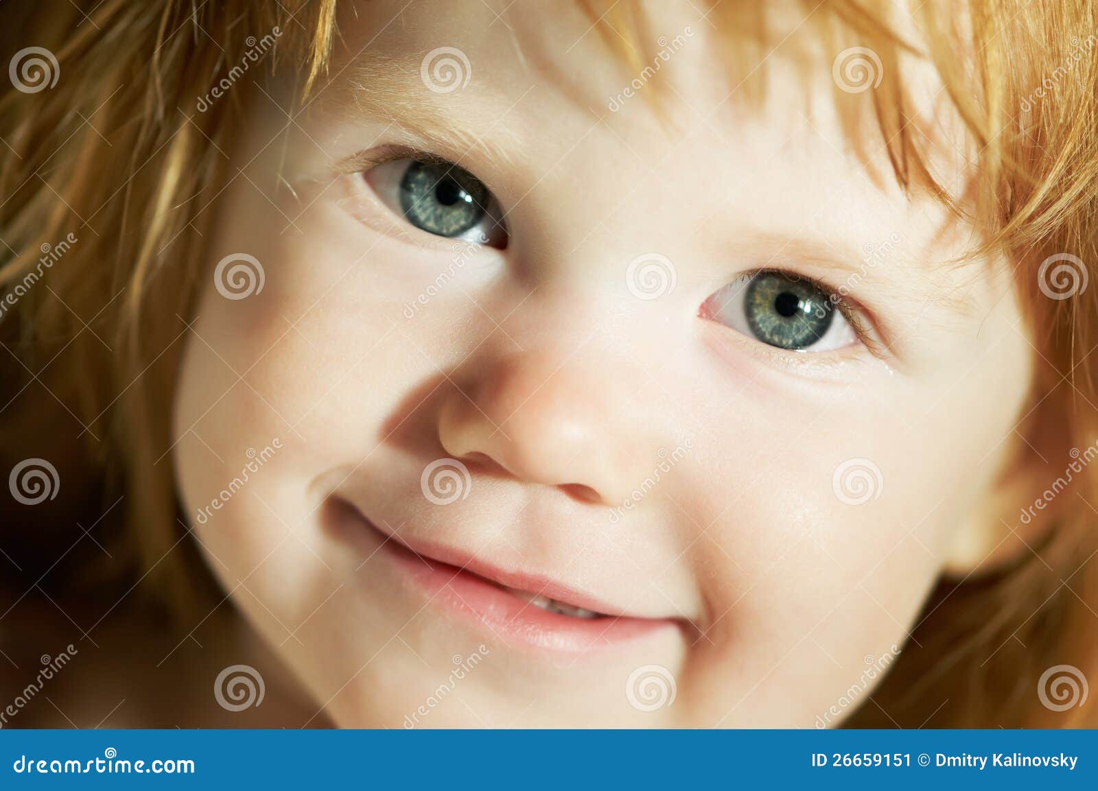 Close-up of Smiling Child Face Stock Image - Image of human, little ...