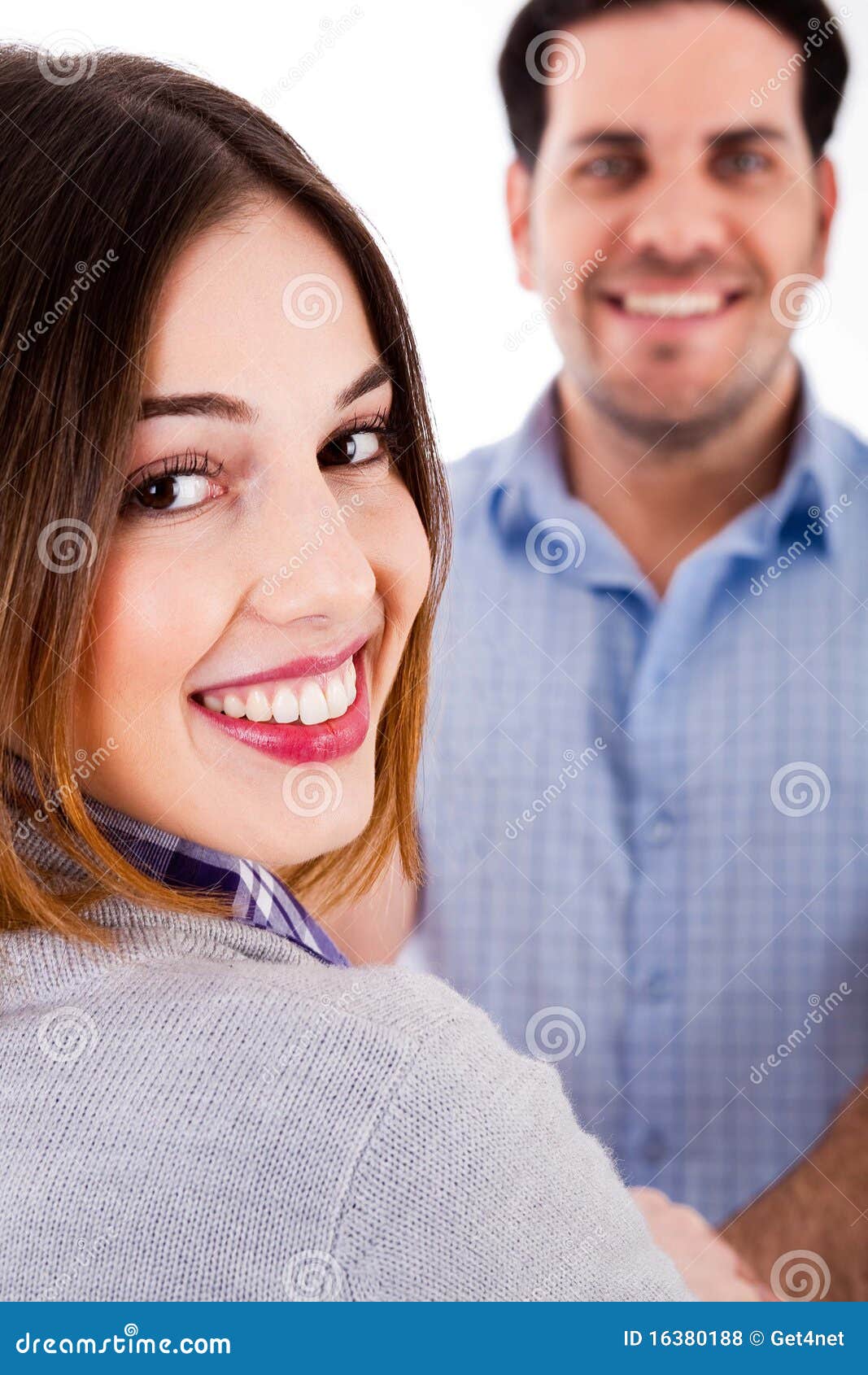 Close Up of a Smiling Couple Stock Photo - Image of girlfriend ...