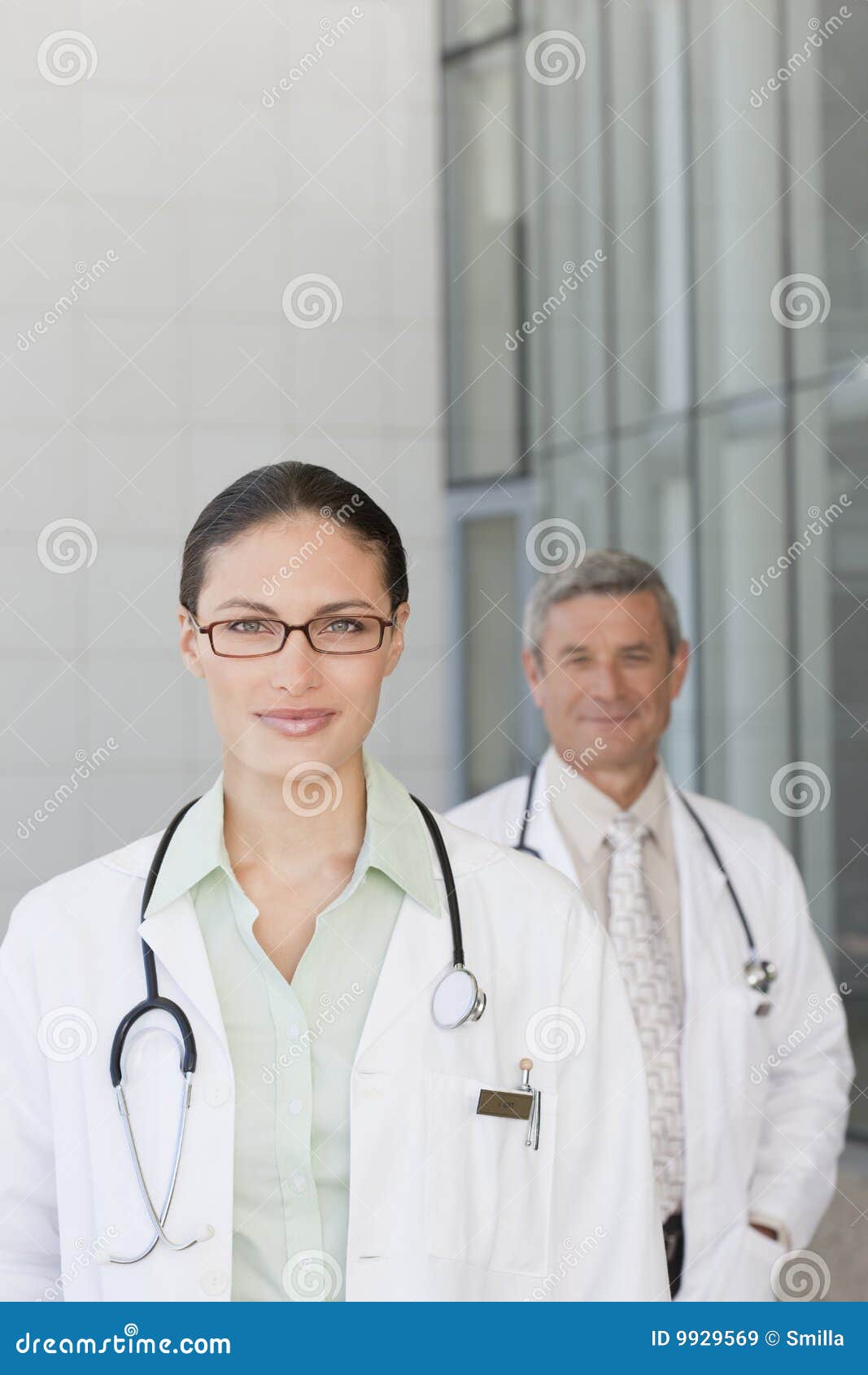 Close up of smiling doctor stock image. Image of medical - 9929569