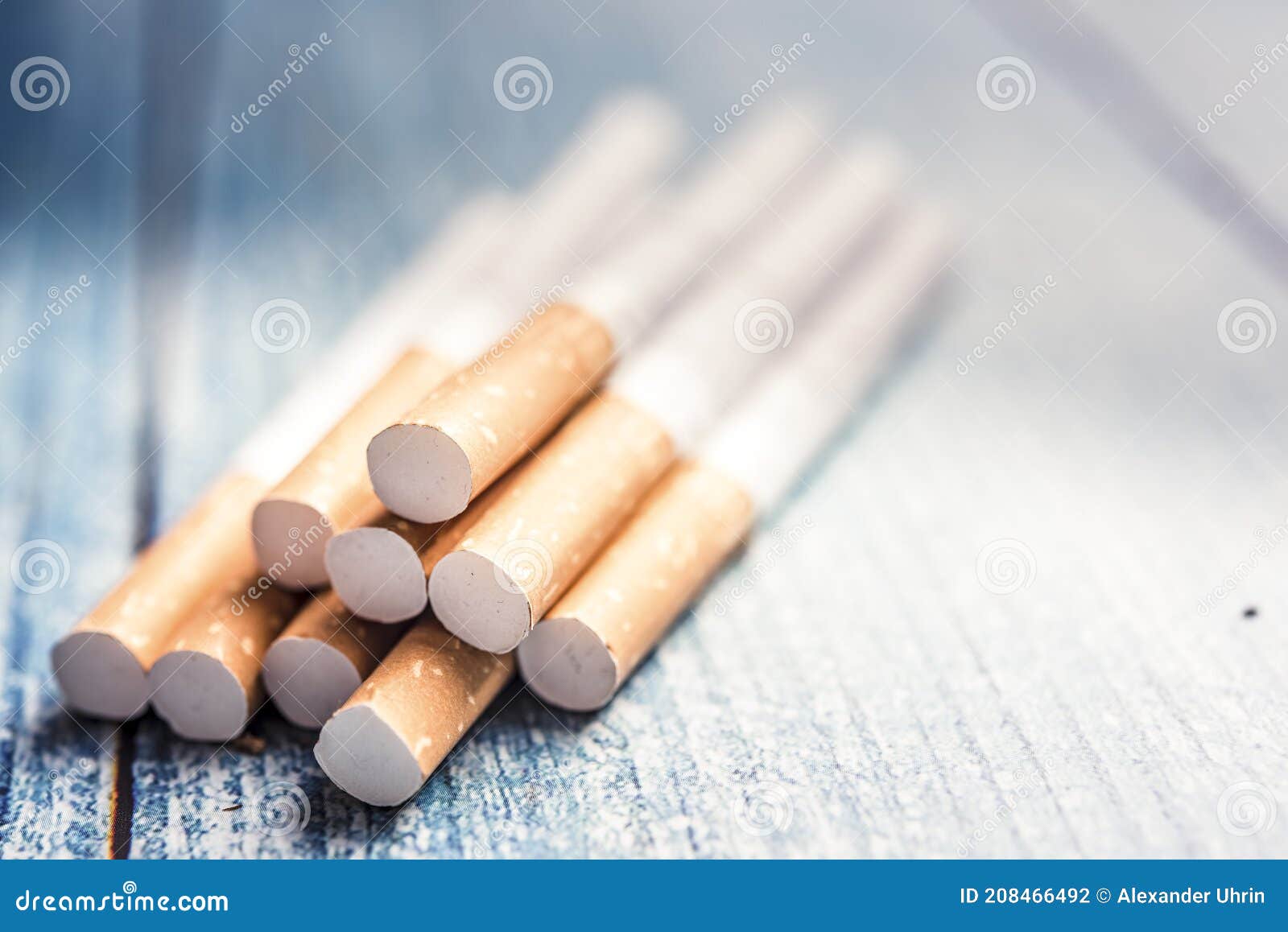 Close Up of a Smoking Cigarettes. Pack of Cigarette. Stock Photo ...