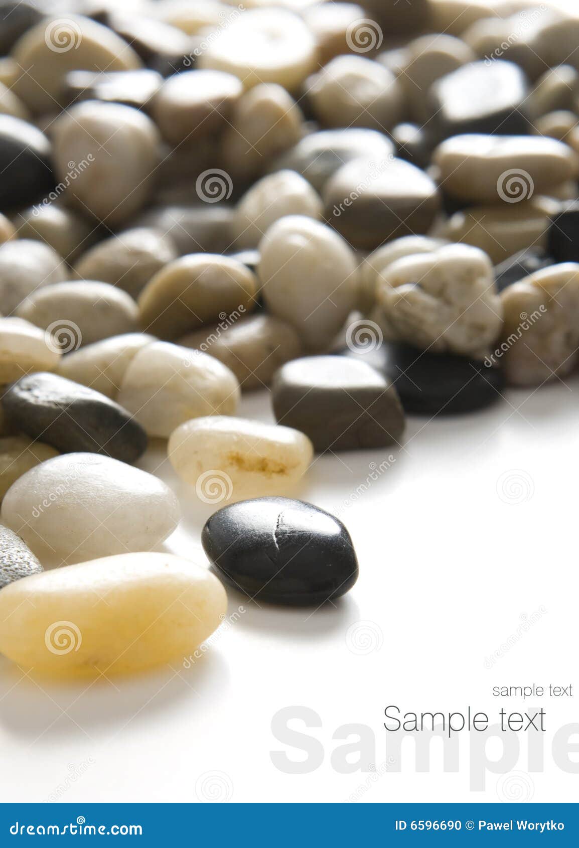 Close up of smooth pebbles stock photo. Image of stony - 6596690