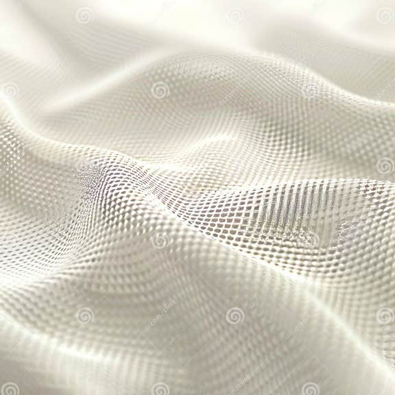 Close-up of Smooth White Fabric Texture,Background Ripples Wave from ...