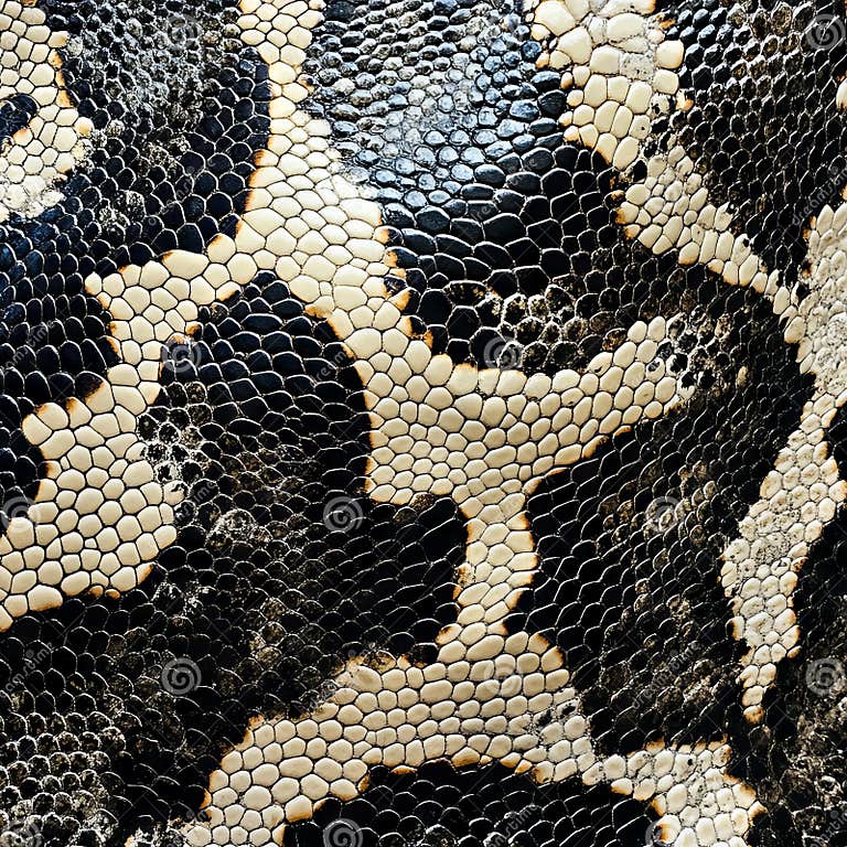 A Close Up of a Snake Skin Pattern Stock Image - Image of ridges, close ...