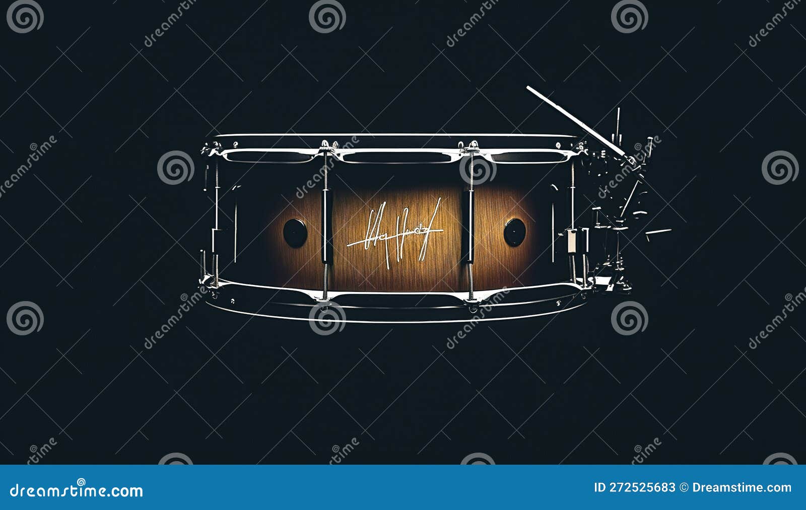 Close-up, a Snare Drum, Percussion Instrument, Generative AI. Stock ...