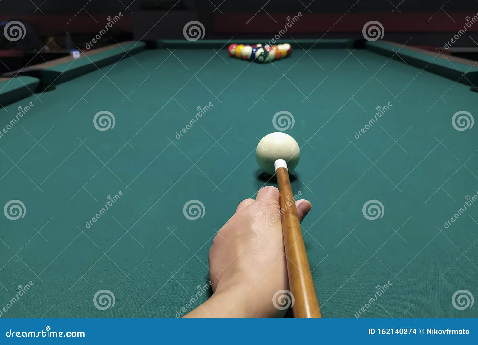 Close-up of a Snooker Player Hand Stock Photo - Image of activity ...