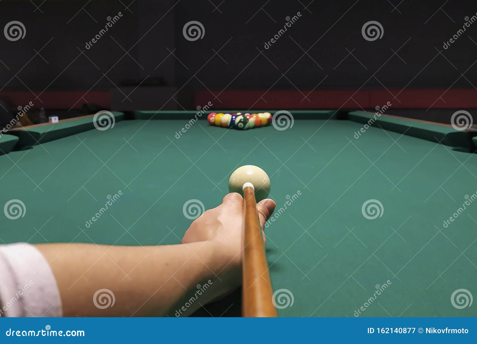 Close-up of a Snooker Player Hand Stock Image - Image of enjoyment ...
