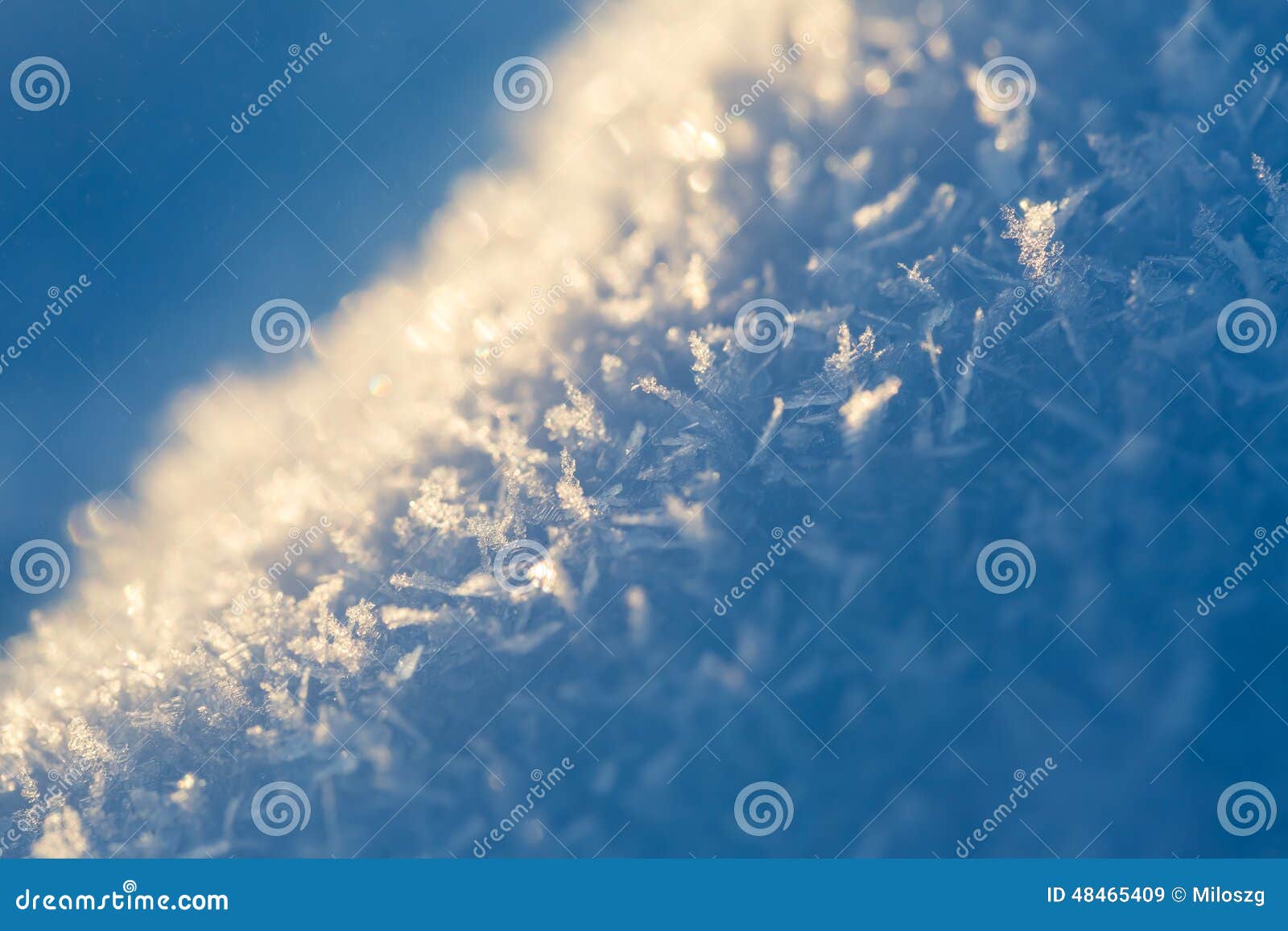 Close up of snow crystals stock image. Image of bright - 48465409