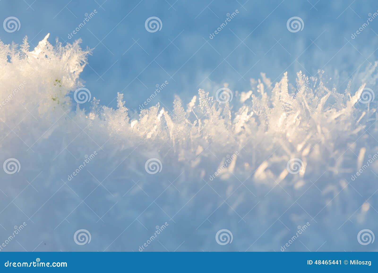 Close up of snow crystals stock image. Image of cool - 48465441