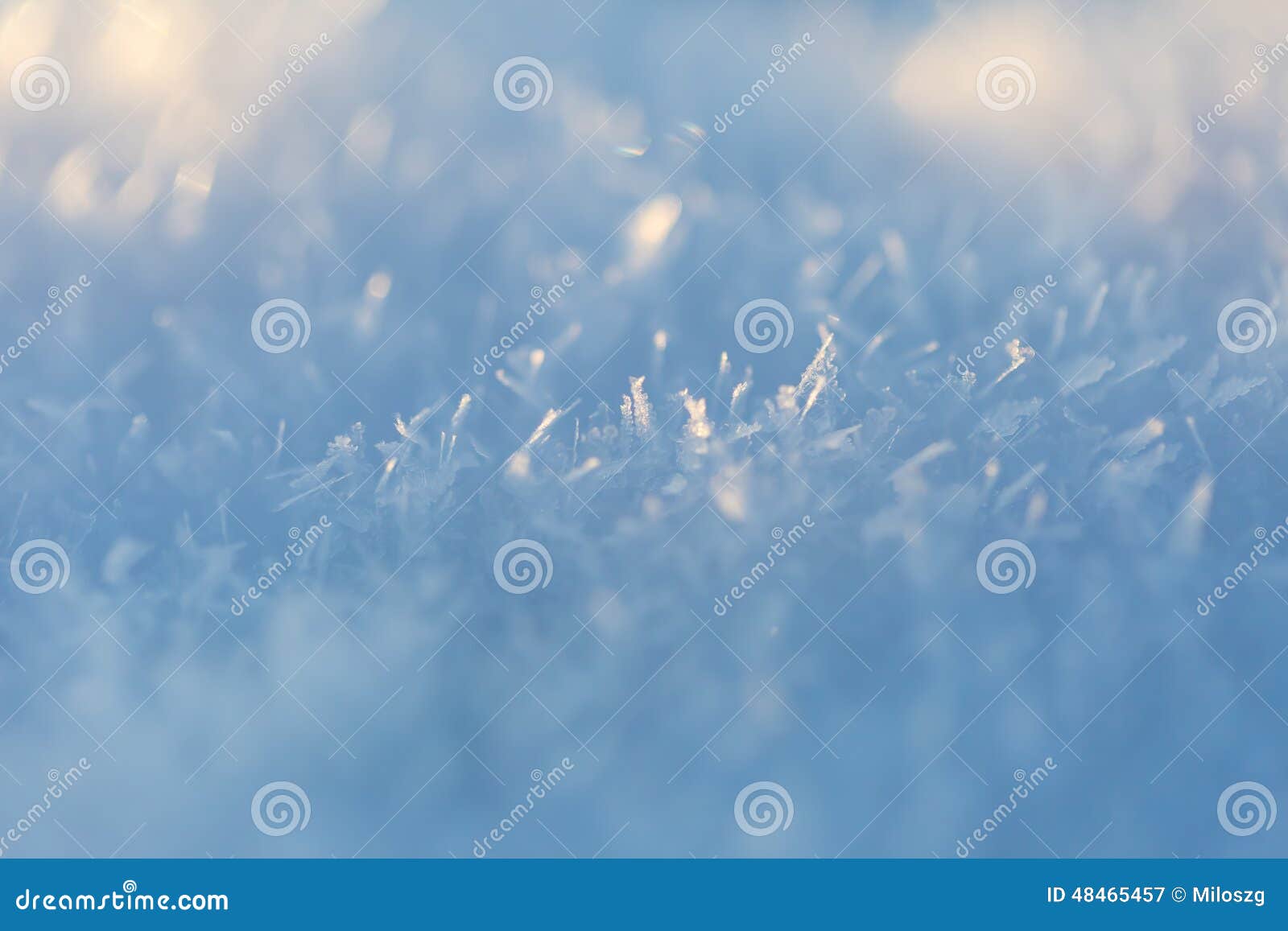 Close up of snow crystals stock image. Image of background - 48465457