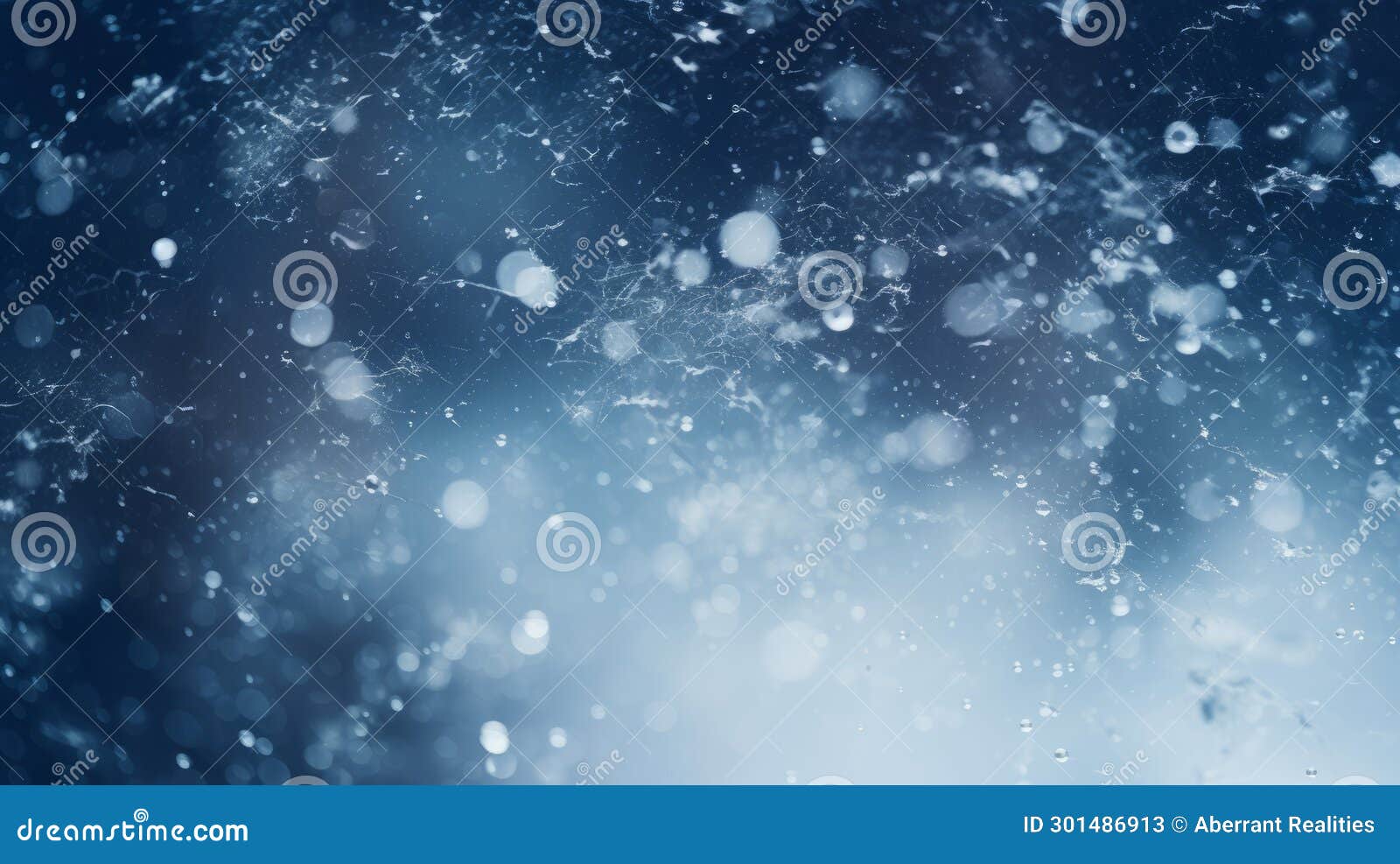A Close Up of Snow Falling on a Blue Background Stock Illustration ...