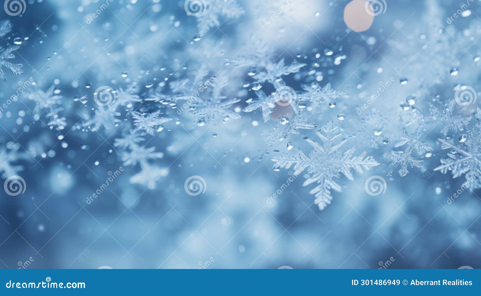 A Close Up of Snowflakes on a Window Stock Illustration - Illustration ...