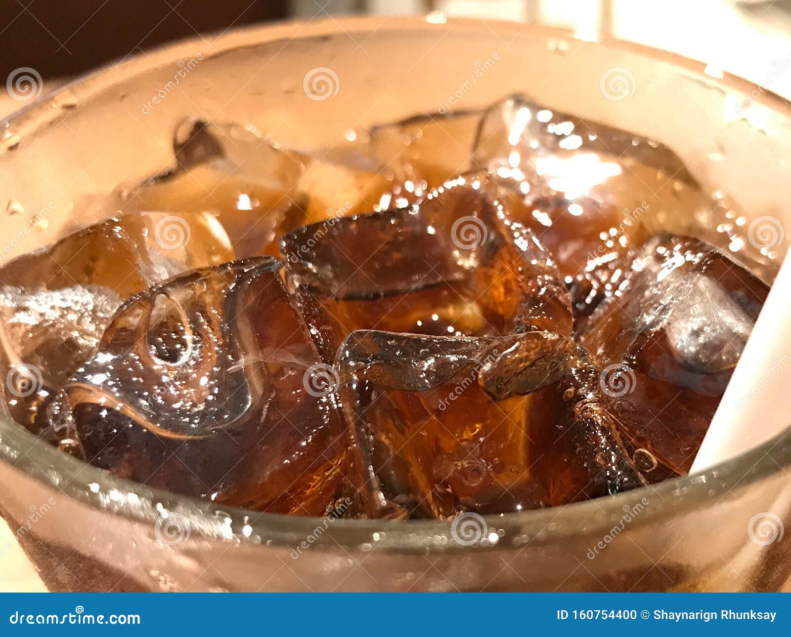 Close up of soft drinks. stock photo. Image of caffeine - 160754400