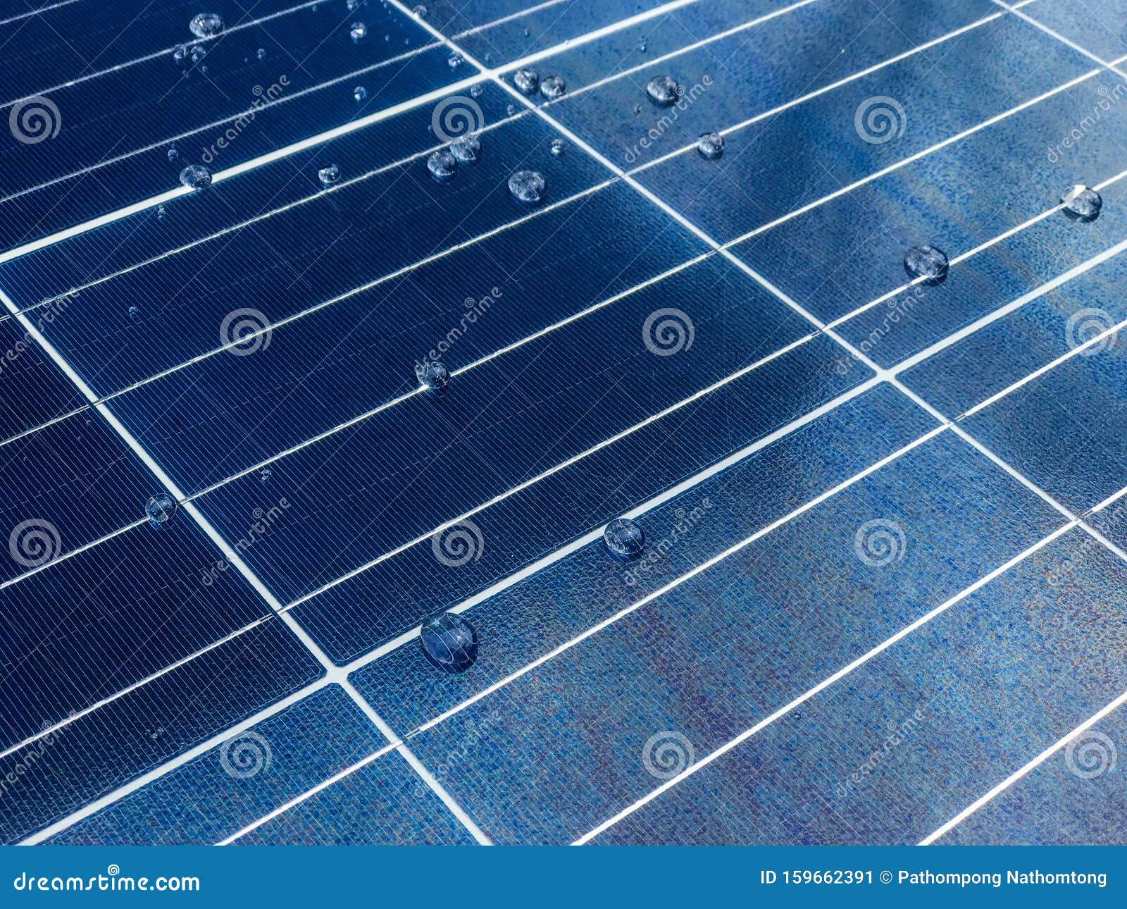 Solar Cell Panel with Nanotechnology Coating Stock Image - Image of ...