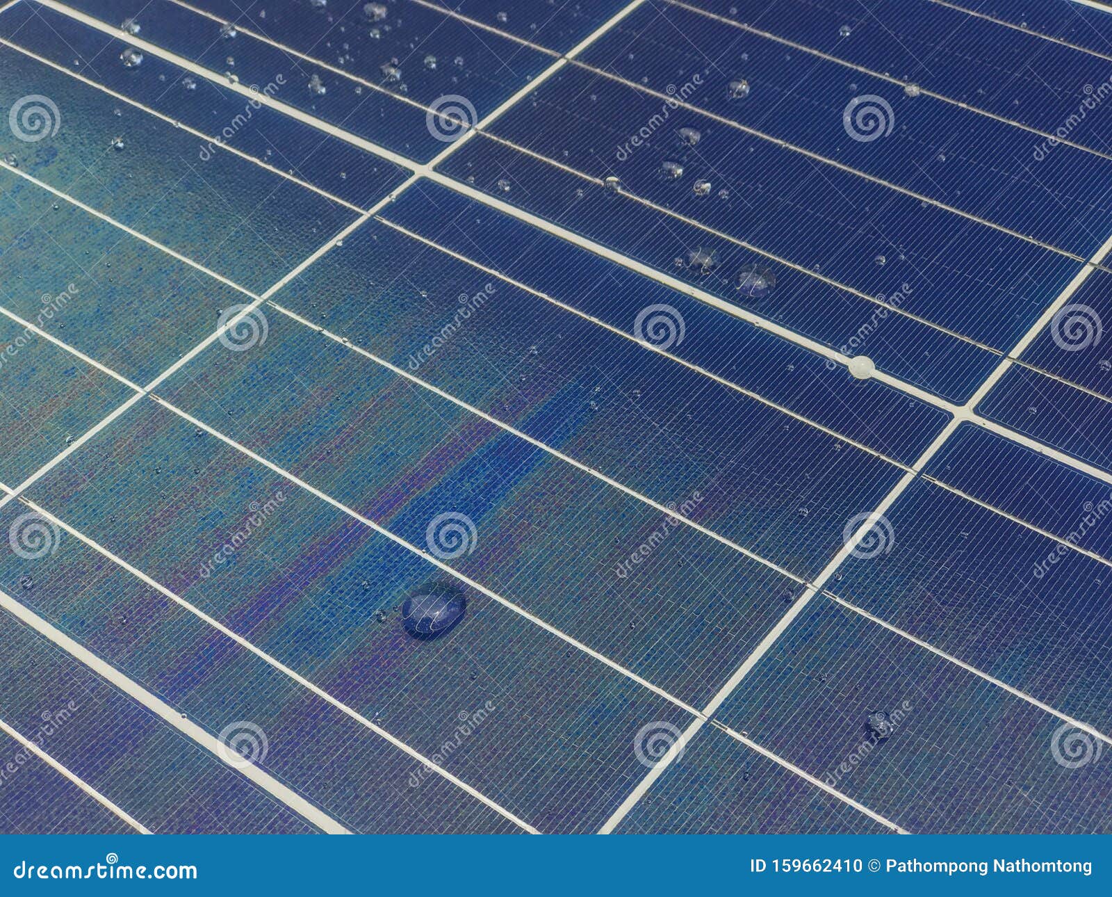 Solar Cell Panel with Nanotechnology Coating Stock Photo - Image of ...
