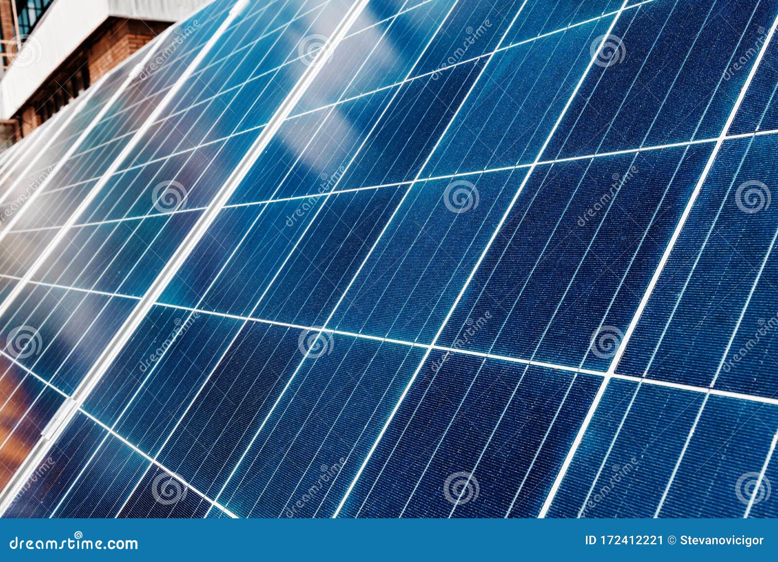 Close Up of Solar Panel Photovoltaic Cell Stock Image - Image of ...