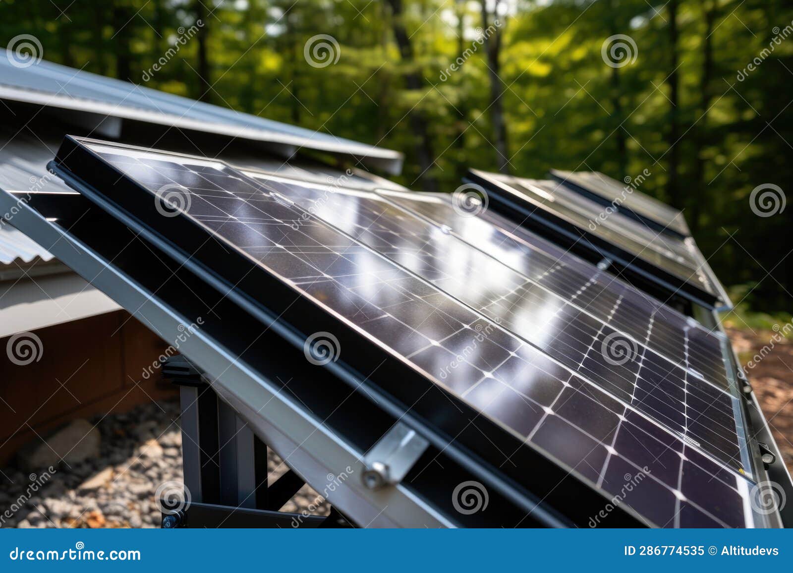 Close-up of Solar Panels Powering Electrolyzers Stock Image - Image of ...
