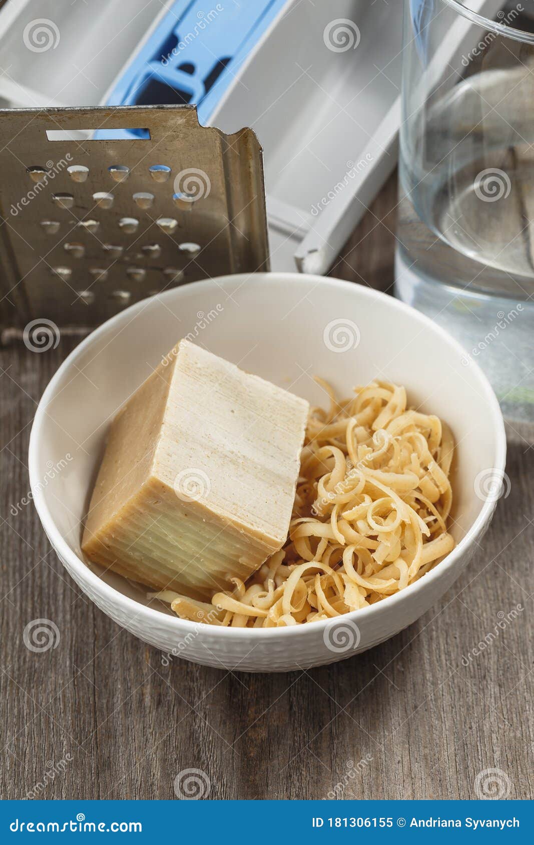 Grated Soap for Homemade Natural Laundry Detergent Stock Image - Image ...