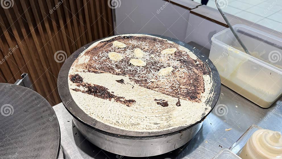 Close Up of Someone Making Crepes Stock Photo - Image of closeup, tasty ...