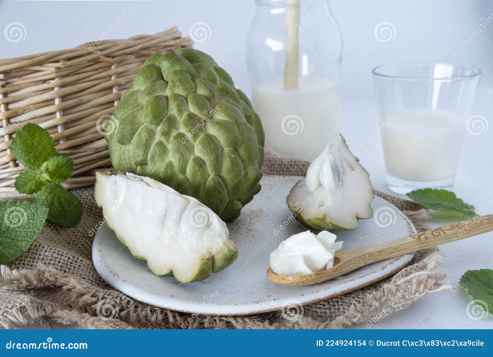 Ripe soursop fruit stock photo. Image of cuisine, tropical - 224924154