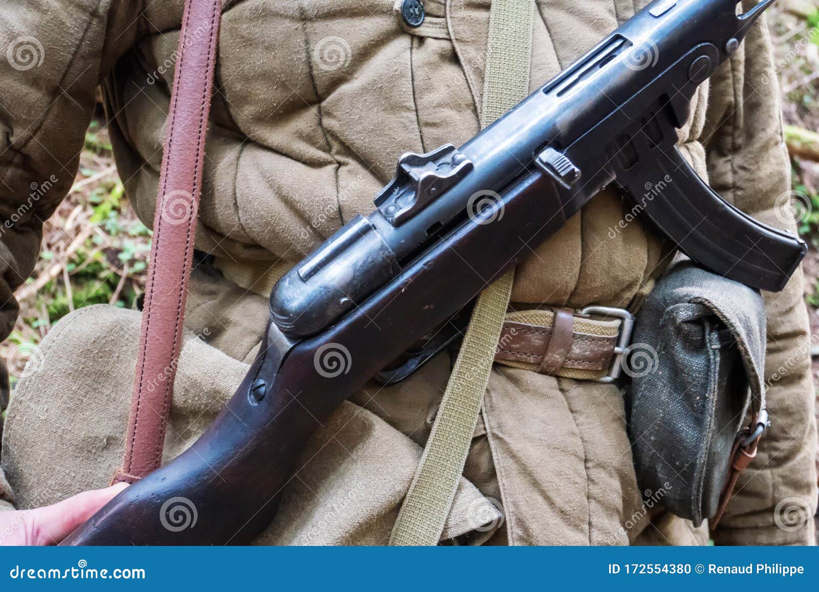 Close Up of Soviet Machine Gun Stock Photo - Image of russian ...