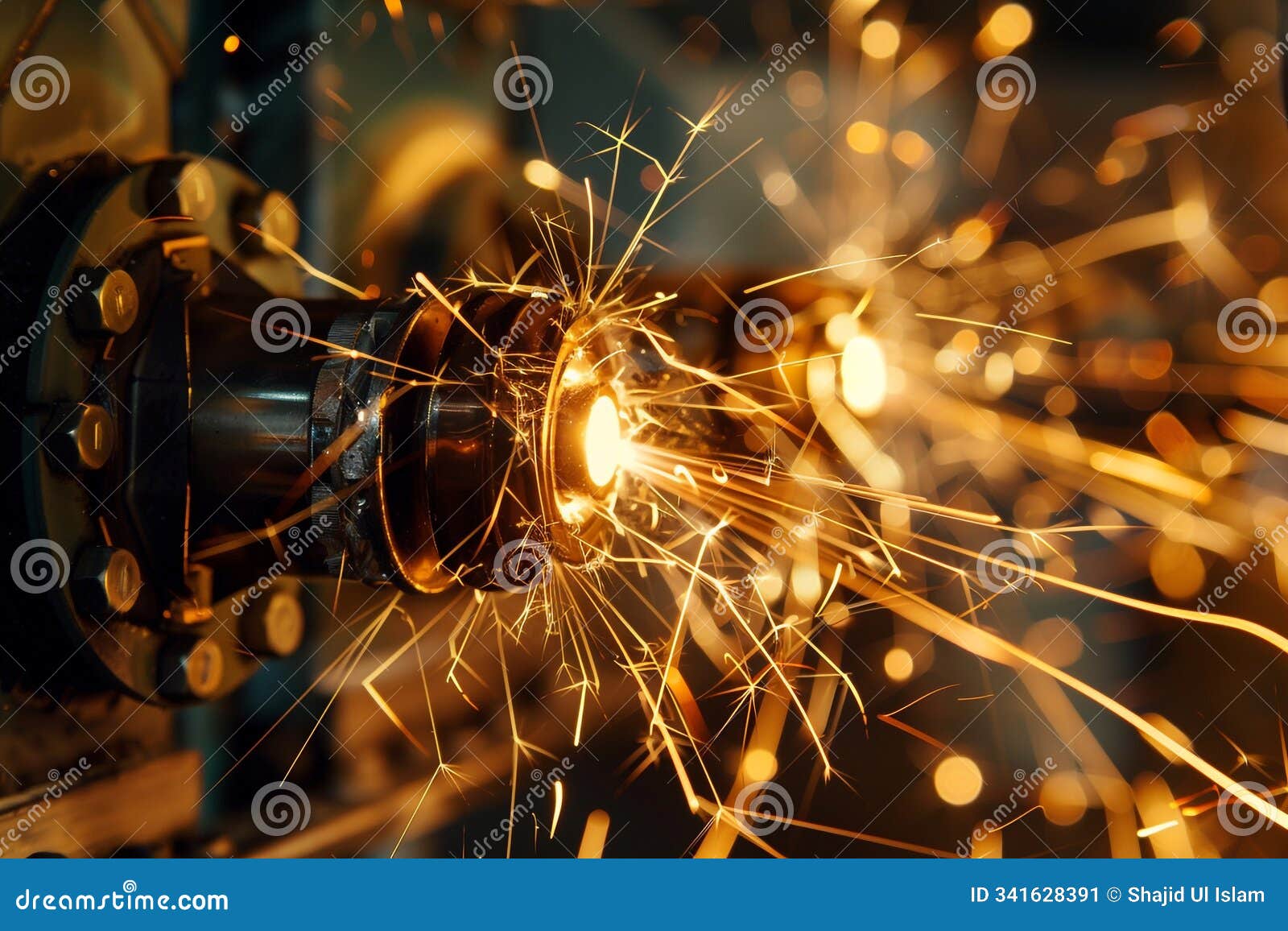 Closeup of Sparking Highvoltage Equipment in a Dramatic Display of ...