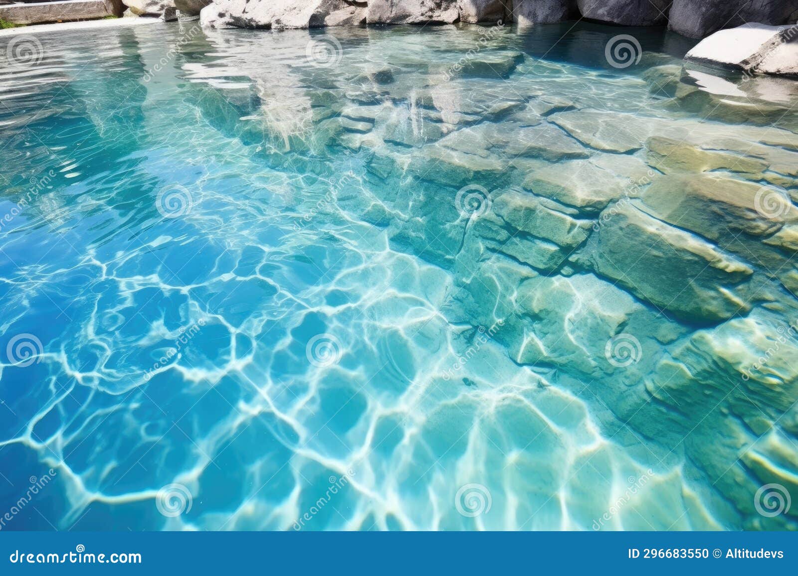 Close-up of Sparkling Water Surface of a Hot Spring Stock Photo - Image ...