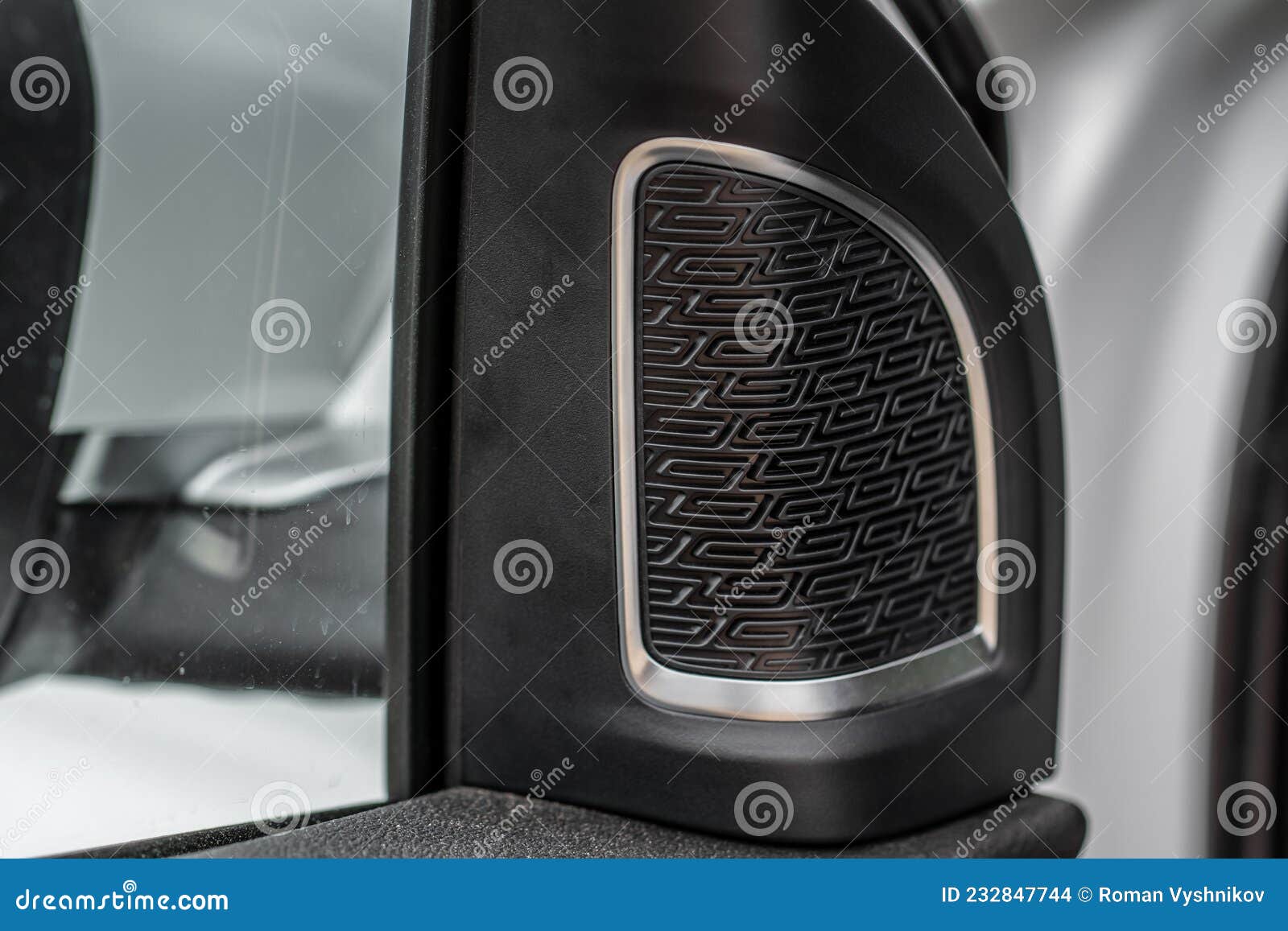 Close Up Speaker on Car Door. Stock Photo - Image of stereo ...