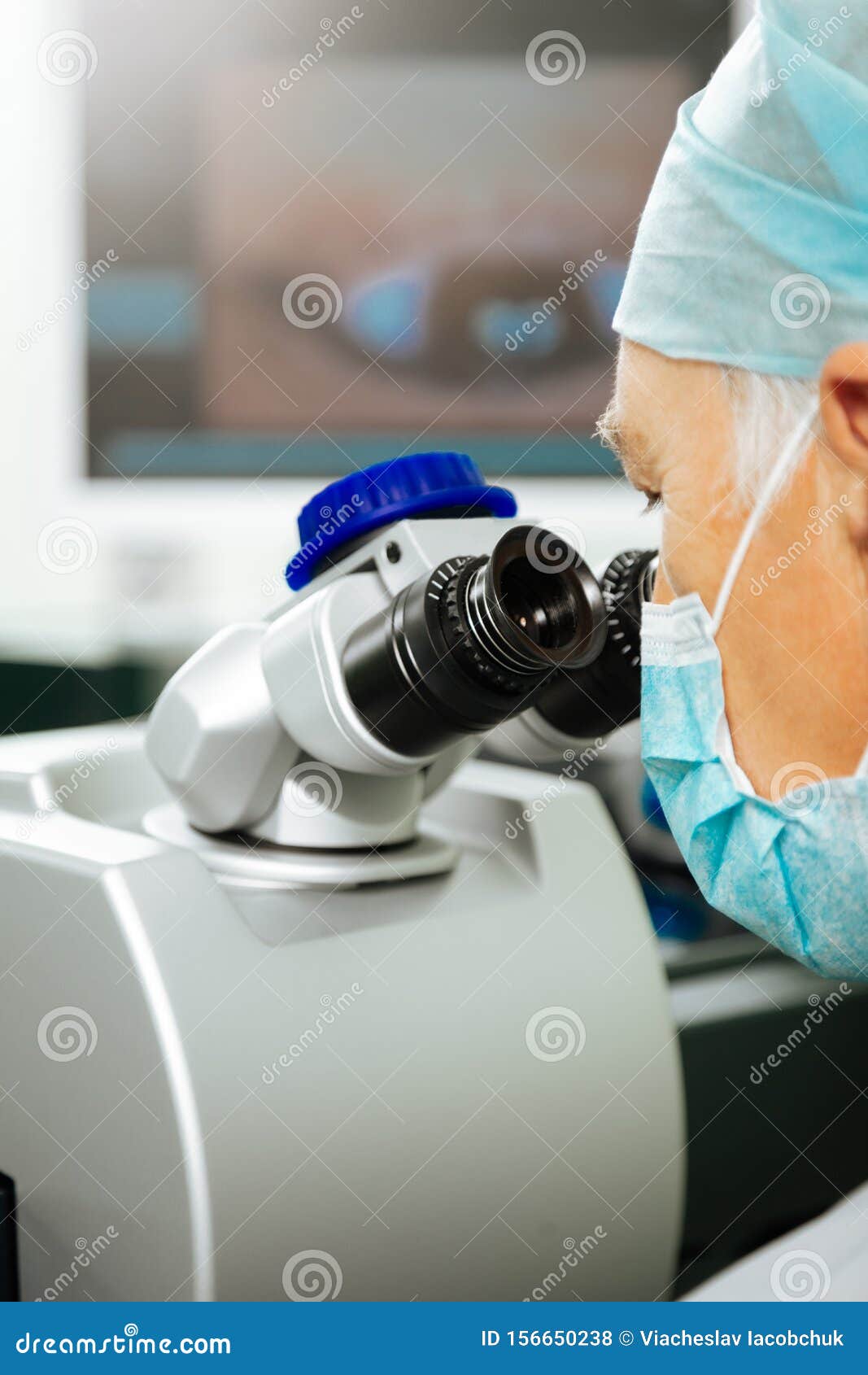 Close Up of a Special Professional Microscope Stock Photo - Image of ...