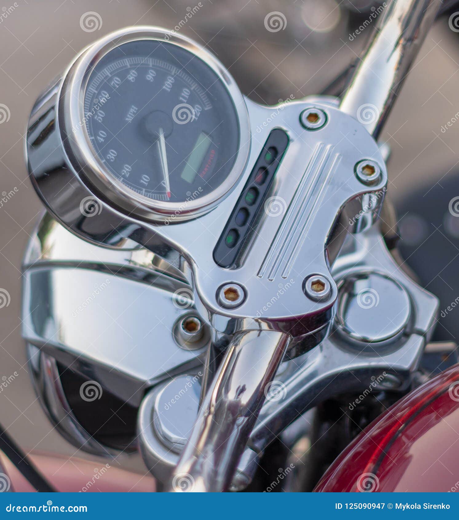 Close-up of Speedometer Handlebar and the Instrument Panel of a ...