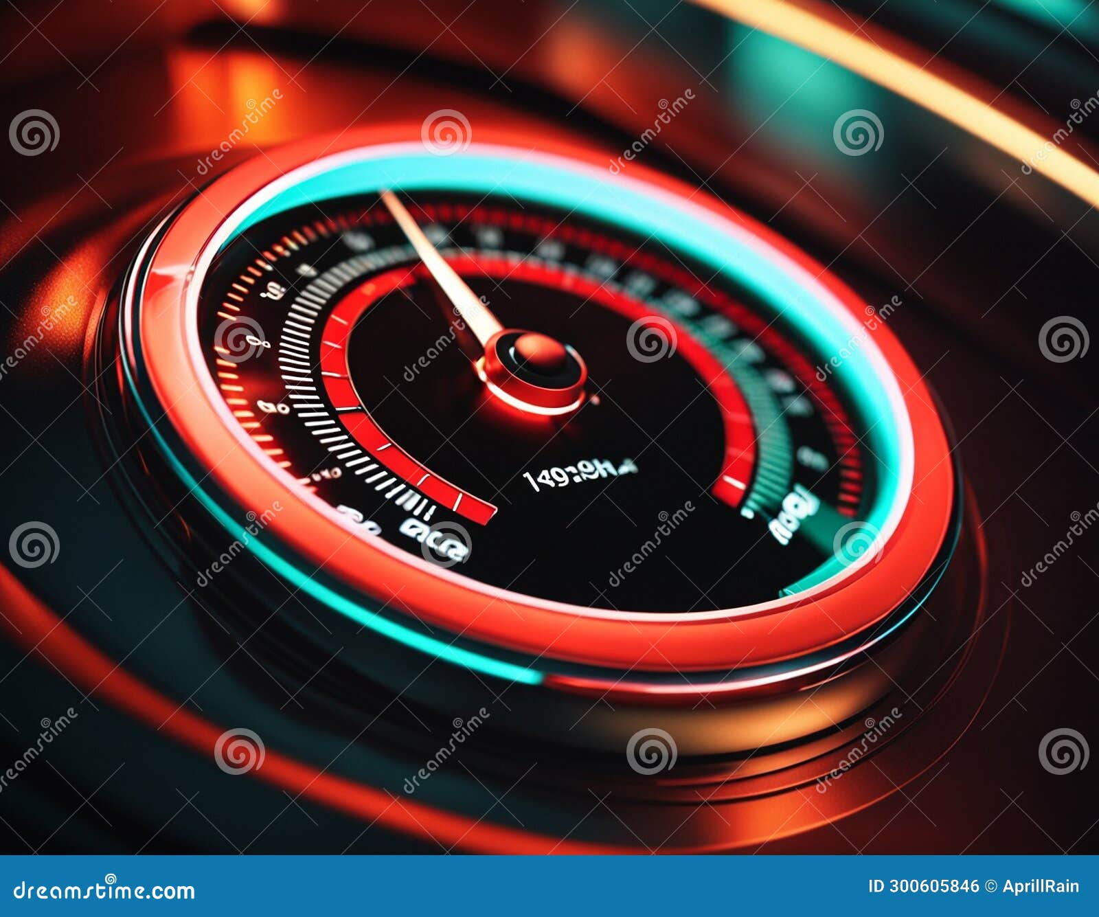 A Close Up of a Speedometer Stock Illustration - Illustration of update ...