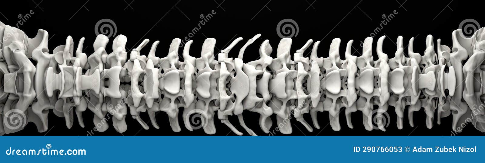 A close-up of a spine stock illustration. Illustration of generated ...