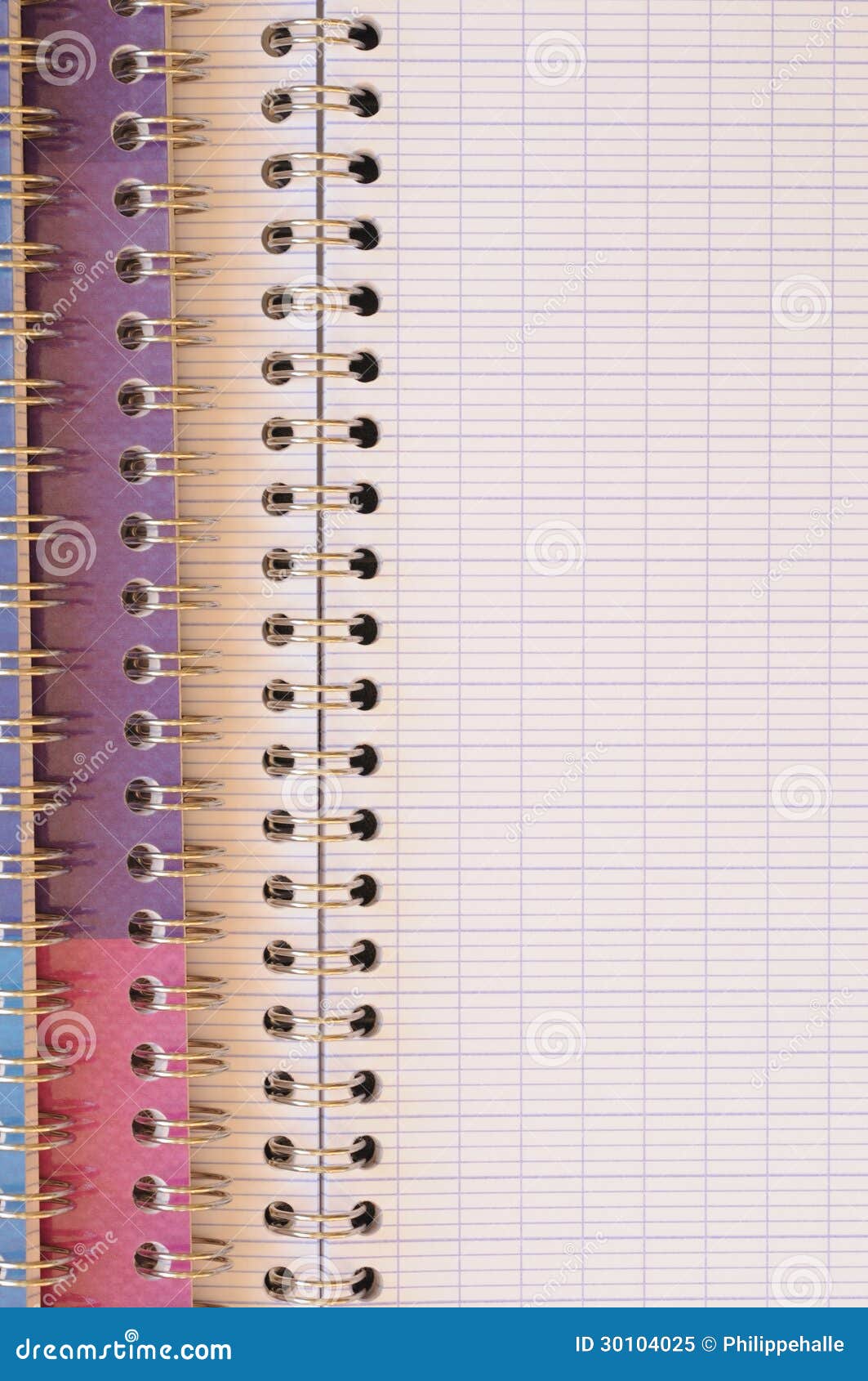 Spiral bound exercise book stock image. Image of white - 30104025