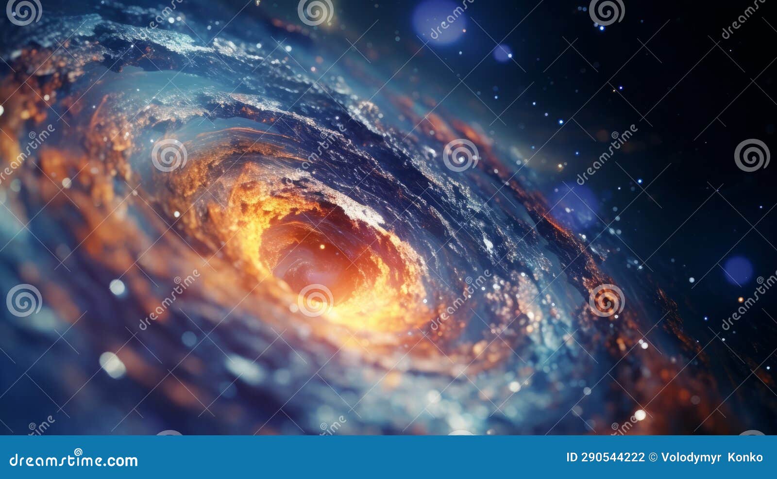 A Mesmerizing Spiral Formation in the Sky Stock Photo - Image of ...