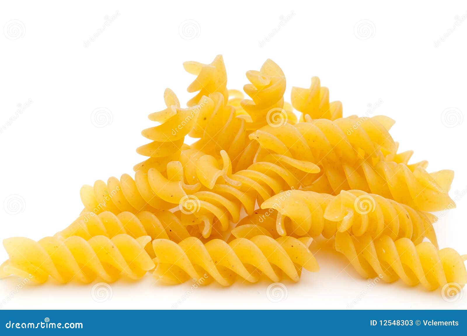 Close up of spiral pasta stock image. Image of spiralini - 12548303