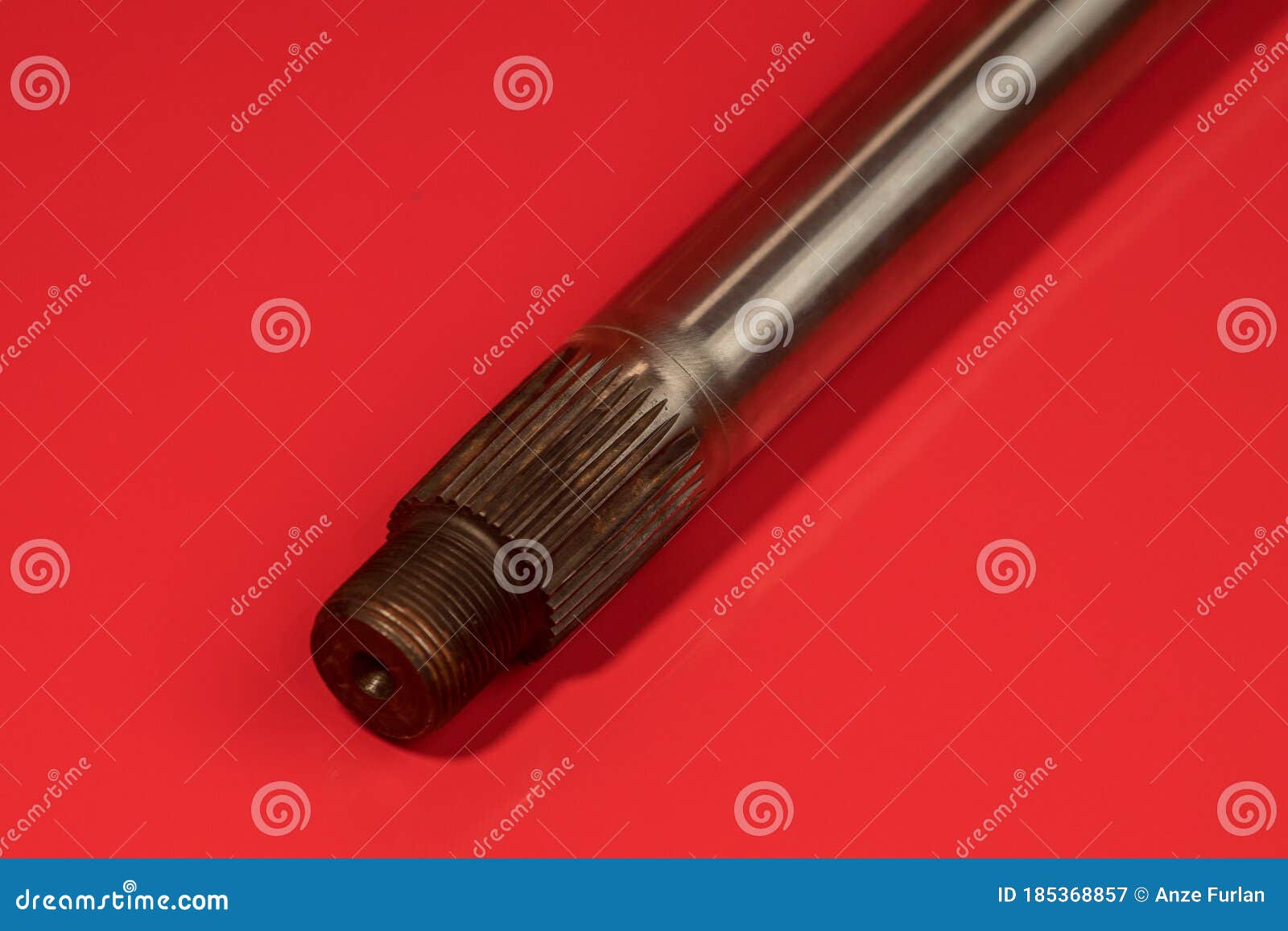 Close up of a splined axle stock image. Image of vehicle - 185368857
