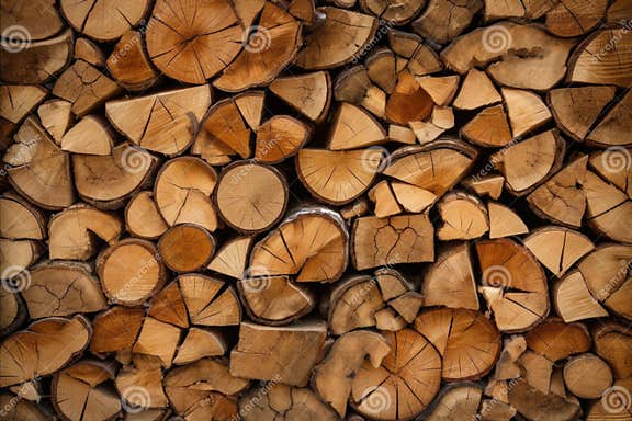 Close-up of Split Firewood Texture and Patterns Stock Image - Image of ...