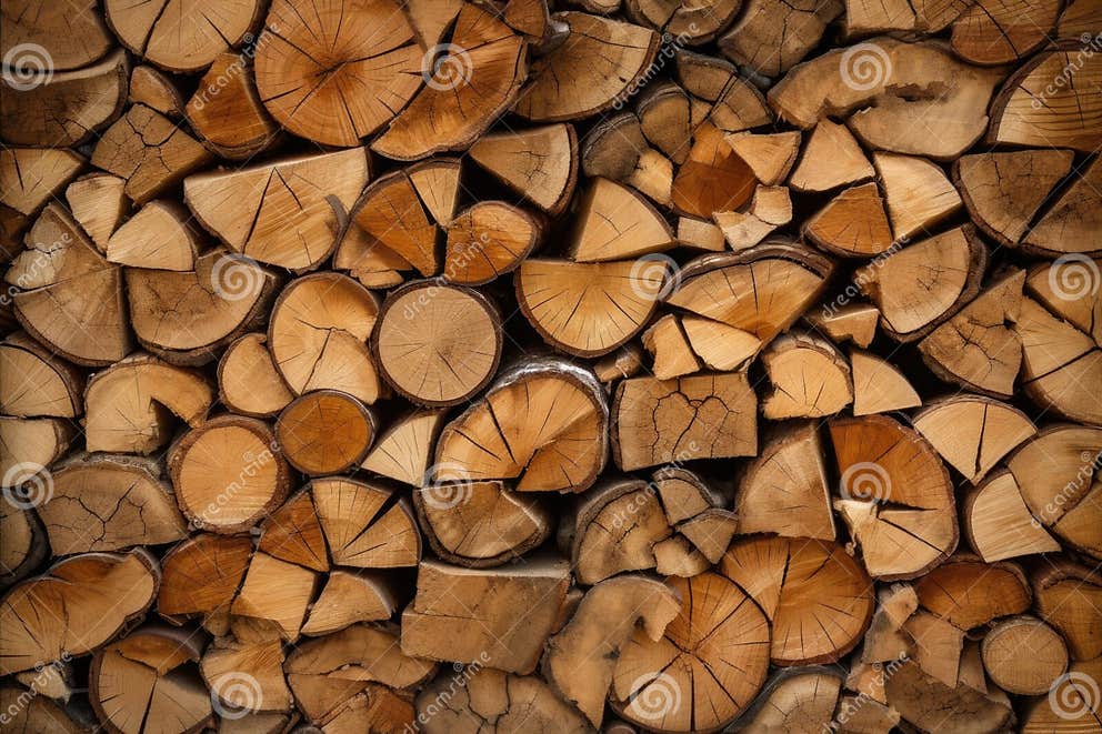 Close-up of Split Firewood Texture and Patterns Stock Image - Image of ...