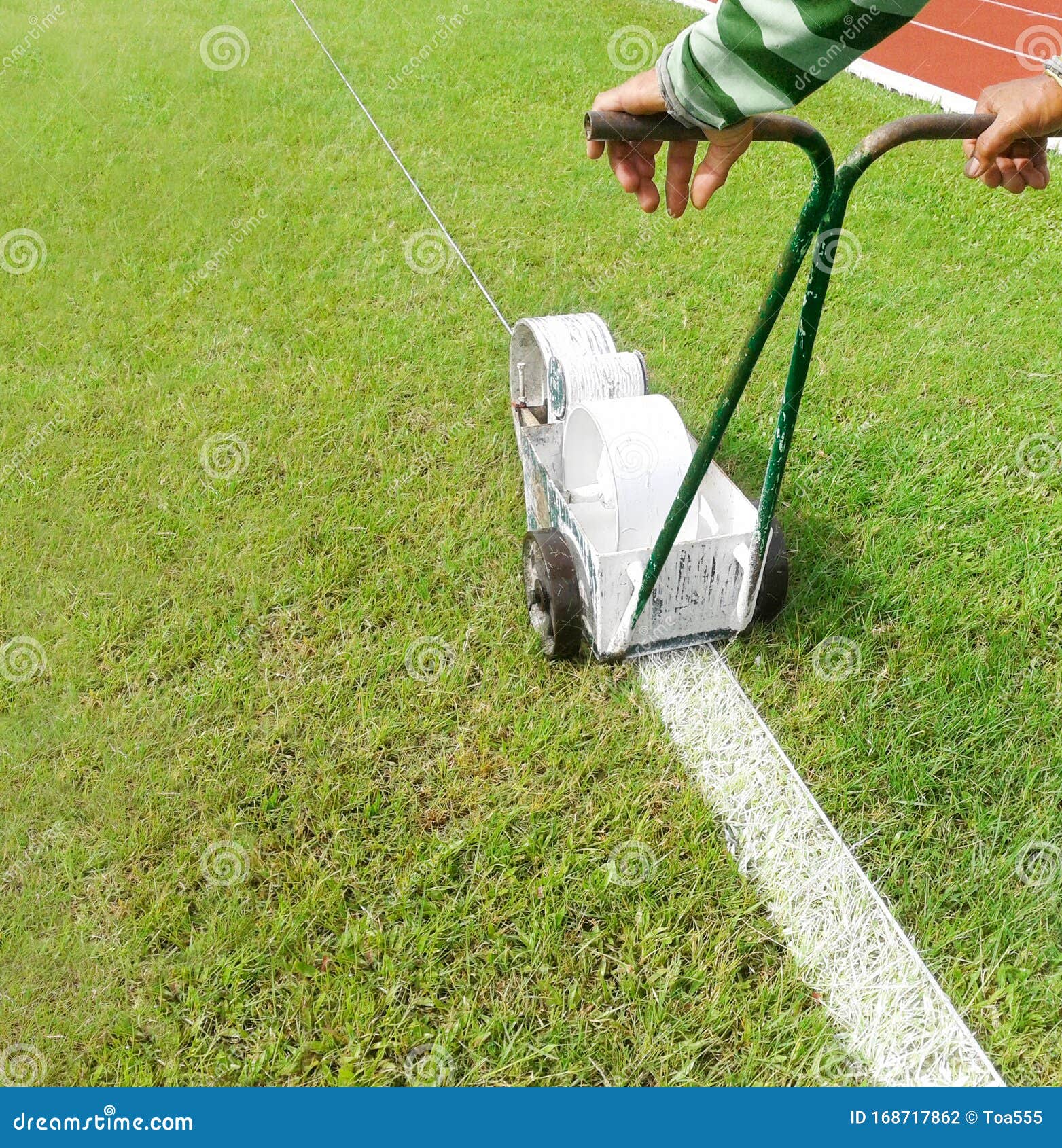 Sport Field Marking Paint stock photo. Image of paint - 168717862