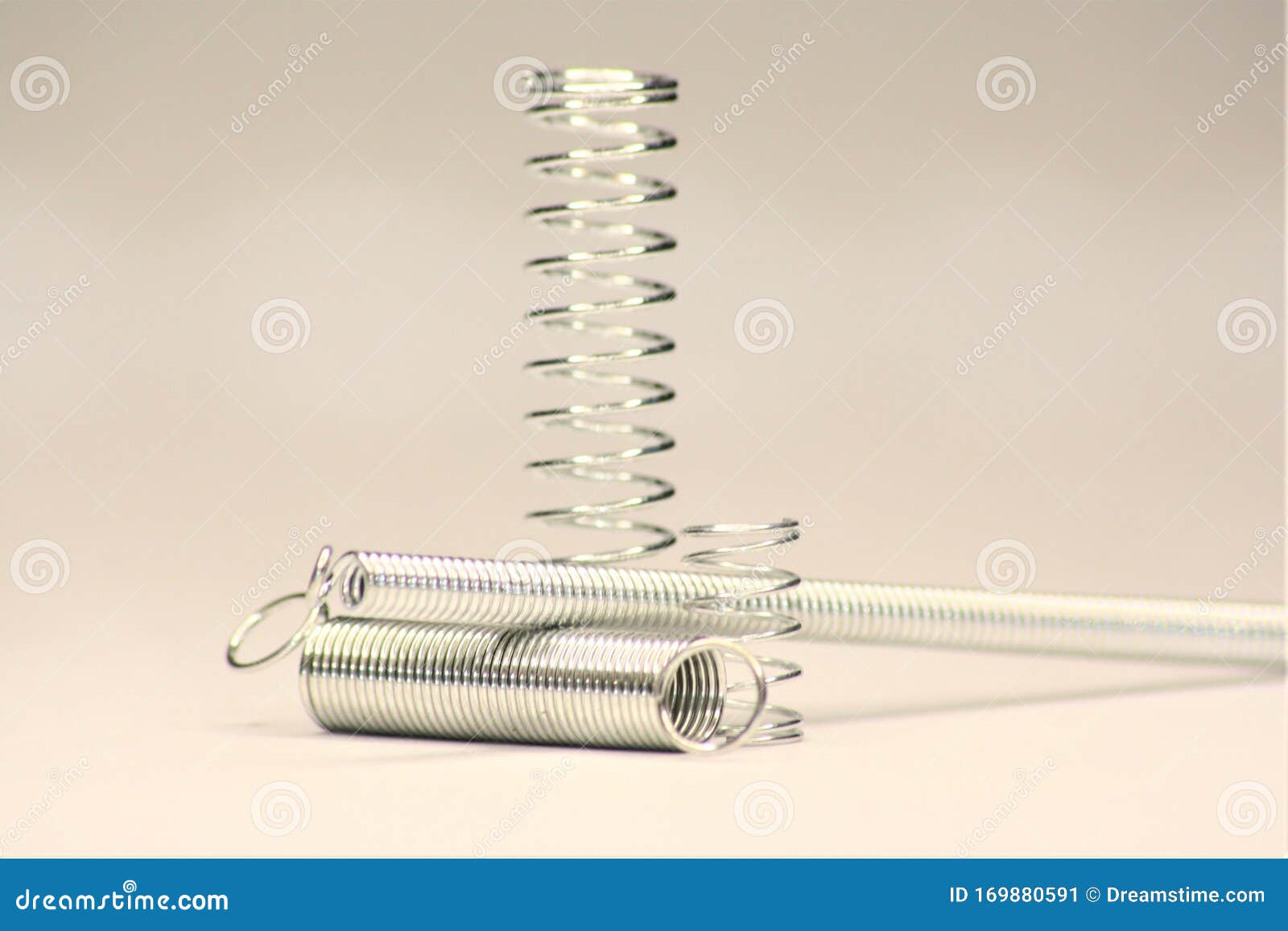 Pile of Springs Standing and Lying on the Ground Stock Image - Image of ...