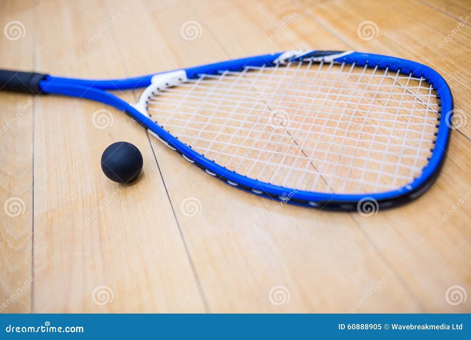 Close Up of a Squash Racket and Ball Stock Image - Image of sportswear ...