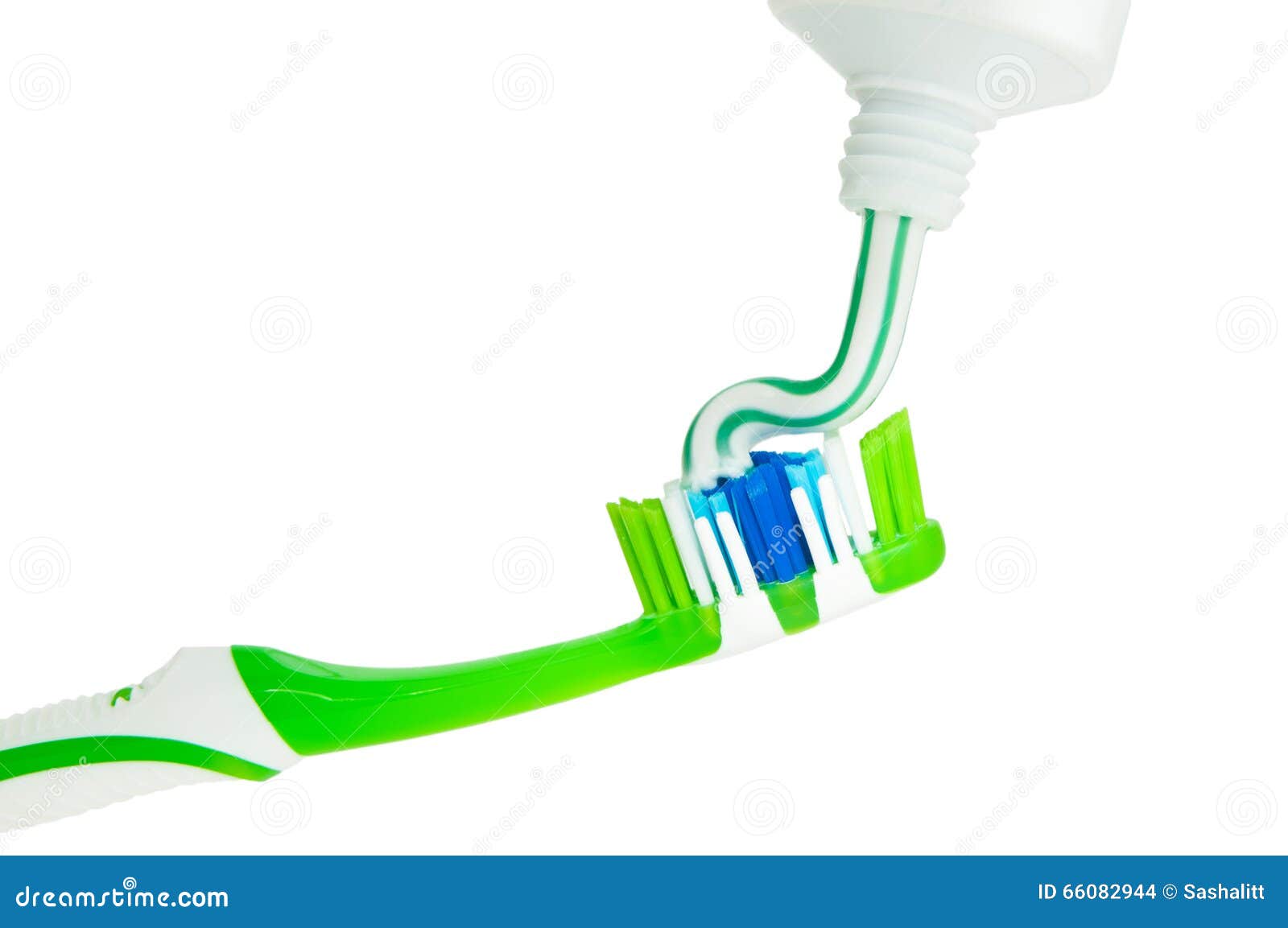 Close Up of Squeezing Toothpaste on Toothbrush Stock Photo - Image of ...
