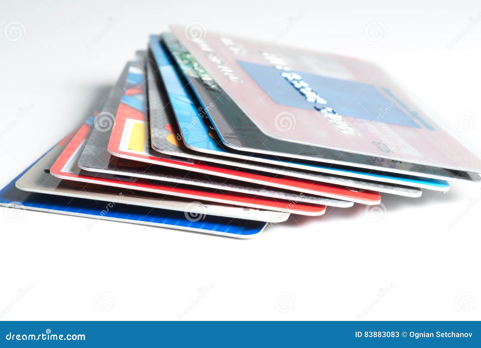 Close Up of Stack of Credit Cards,illustrative Editorial Editorial ...