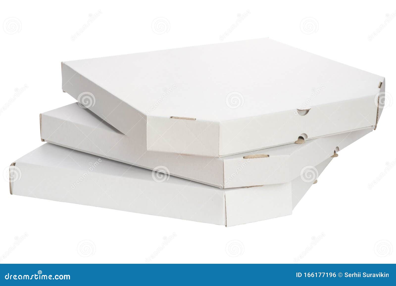 Close Up Stack of Empty Carton Boxes for Pizza Stock Photo - Image of ...