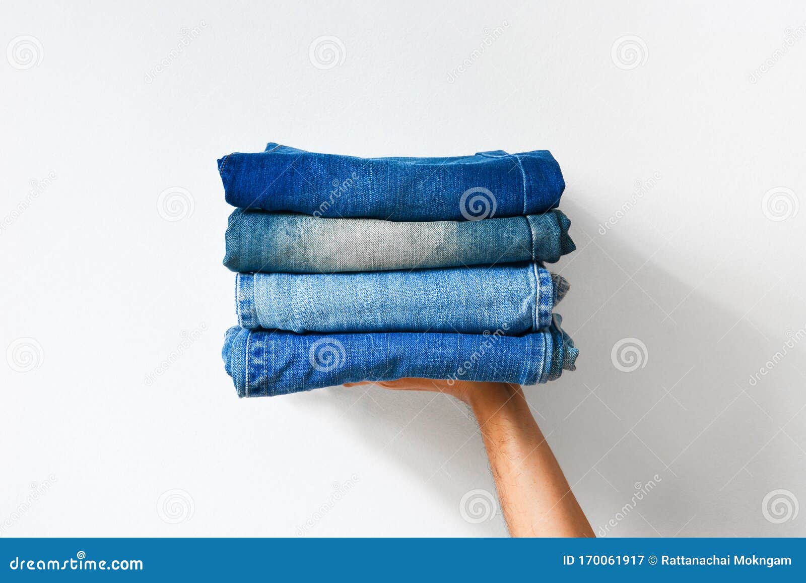 Folded Denim Jacket And Jeans Royalty-Free Stock Photography ...
