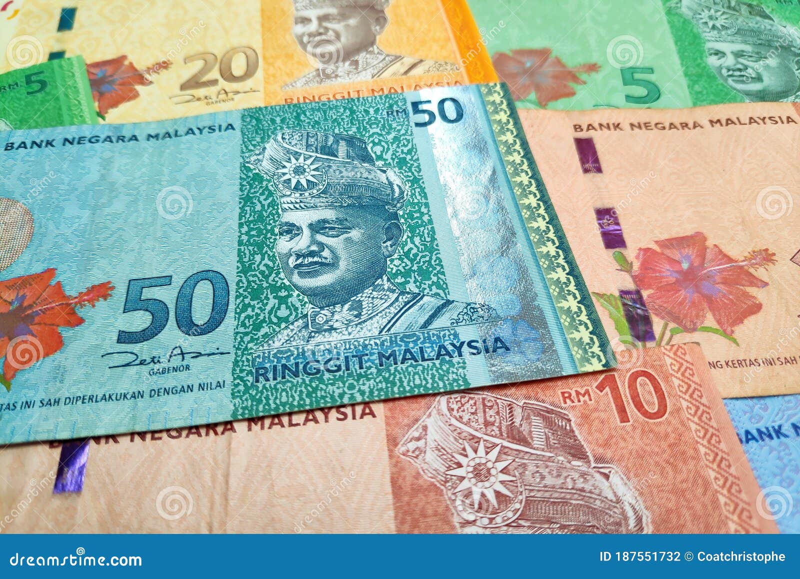 Stack of Malaysian ringgit stock photo. Image of bank - 187551732