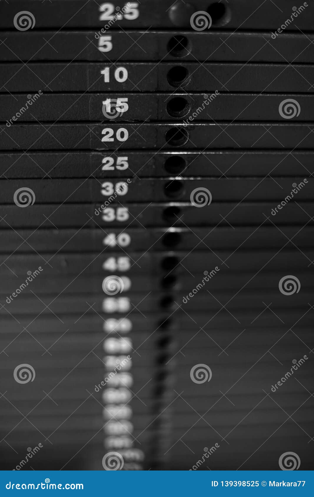 Close-up of Stack Metal Weights in Gym Equipment Stock Image - Image of ...