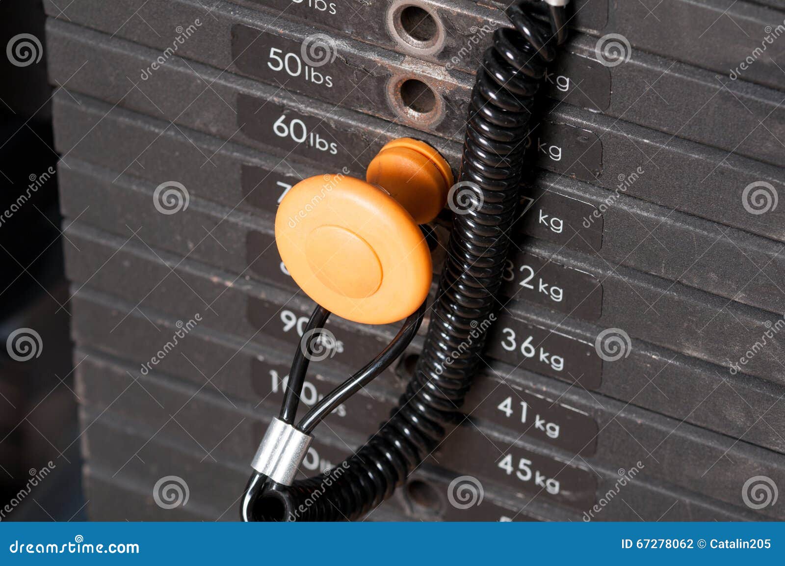 Close-up of Stack Metal Weights in Gym Equipment Stock Photo - Image of ...